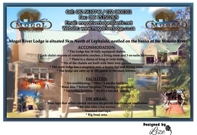 Mogol River Lodge Lephalale - Accommodation Tourism