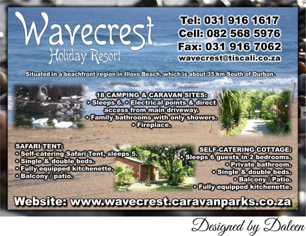 Wavecrest Caravanning and Camping Winkelspruit - Accommodation Tourism