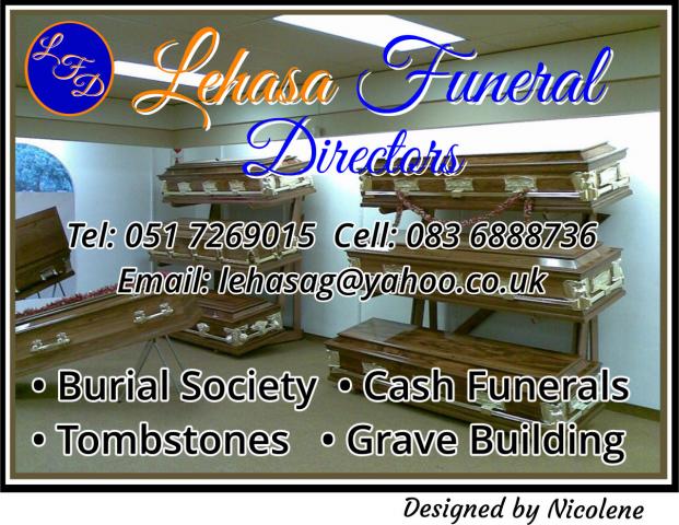 Lehasa Funeral Directors Bochabela - Business Directory