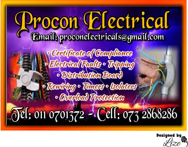Procon Electrical Roodepoort - Business Directory