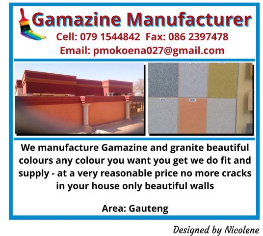 Gamazine Manufacturer Pretoria - Business Directory