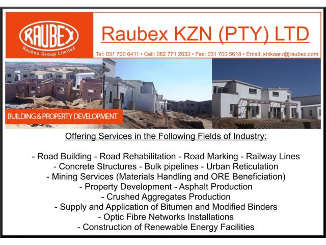 Raubex KZN (PTY) LTD Ashwood - Contractors Directory