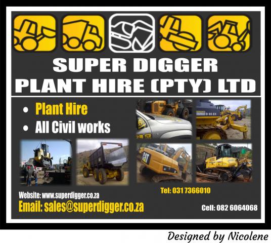 Super Digger Plant Hire (Pty) Ltd Hammarsdale - Contractors Directory