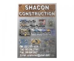 Shacon Construction (Pty) Ltd. Cape Town - Contractors Directory