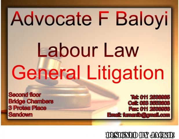 Advocate F Baloyi Sandown - Legal Practitioners Directory
