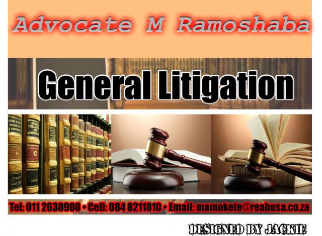 Advocate M Ramoshaba Sandown - Legal Practitioners Directory