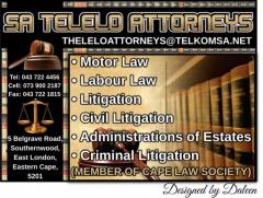 SA TELELO ATTORNEYS East London - Legal Practitioners Directory
