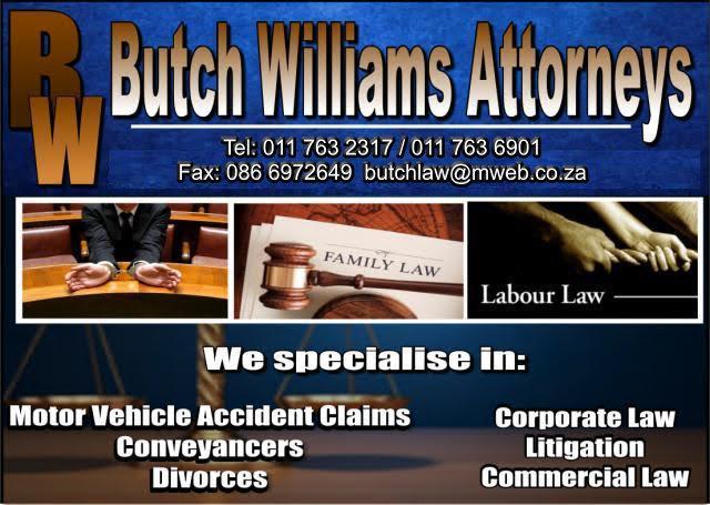 Butch Williams Attorneys Roodepoort - Legal Practitioners Directory