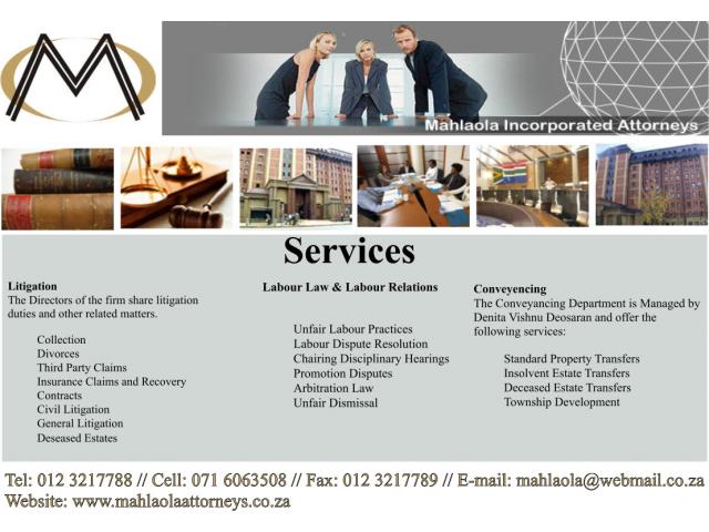 Mahloala Inc Pretoria - Legal Practitioners Directory