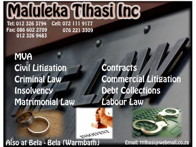 Maluleka Tlhasi Inc Pretoria - Legal Practitioners Directory