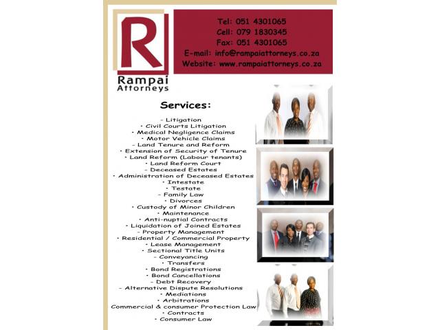 Rampai Attorneys Bloemfontein - Legal Practitioners Directory