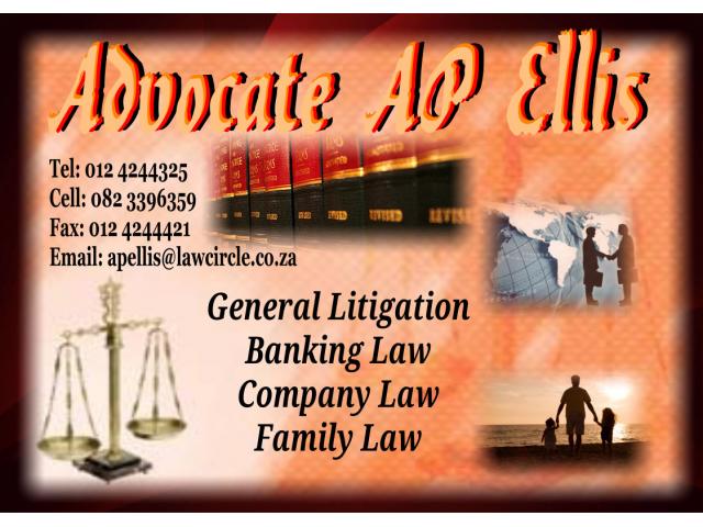Advocate AP Ellis Pretoria - Legal Practitioners Directory